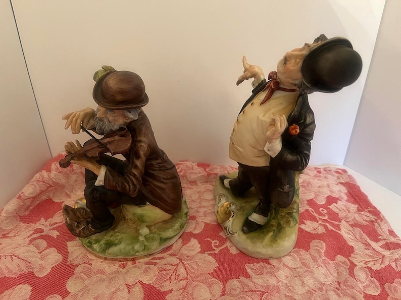 2 Vintage Original Arn Art Creation - Japan - Fiddler and Pointer - Etsy