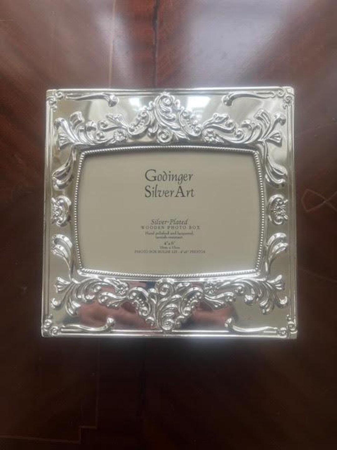 Godinger Silver Plated Wooden Photo Box - Etsy