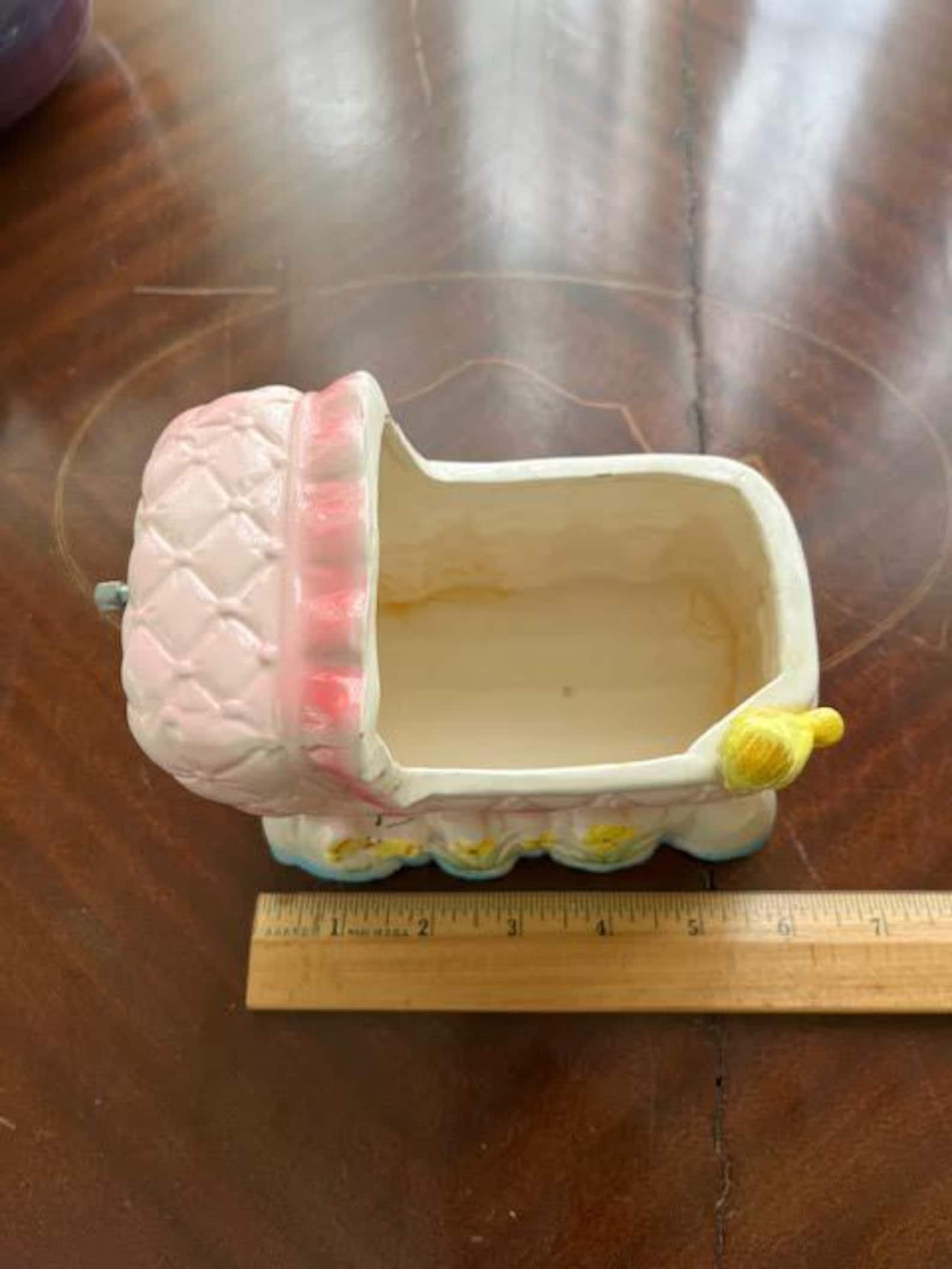 Vintage 1970's Inarco Hand Painted Musical Baby Crib Planter - Etsy