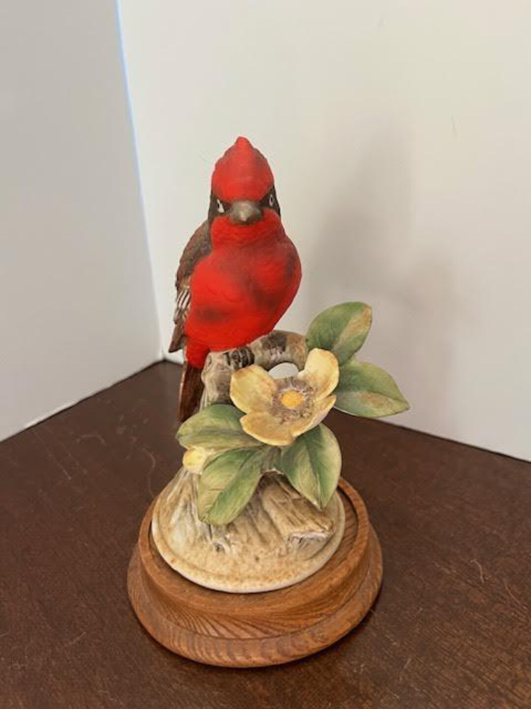 Vermillion Fly Catcher Bird Figurine - Etsy