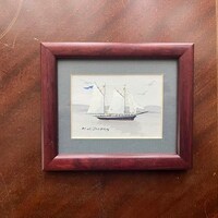 Vintage, 1990, Bluebirds, by Mary Booth Cabot, Watercolor, Signed Print ...