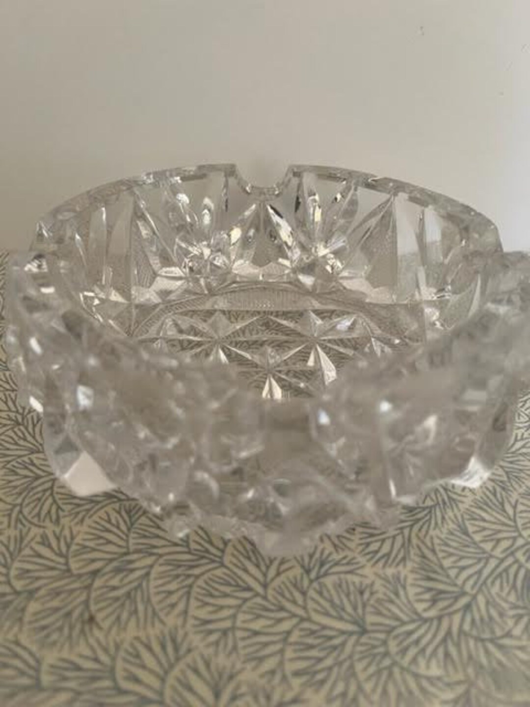 Etched Glass Crystal Ashtray/dish - Etsy