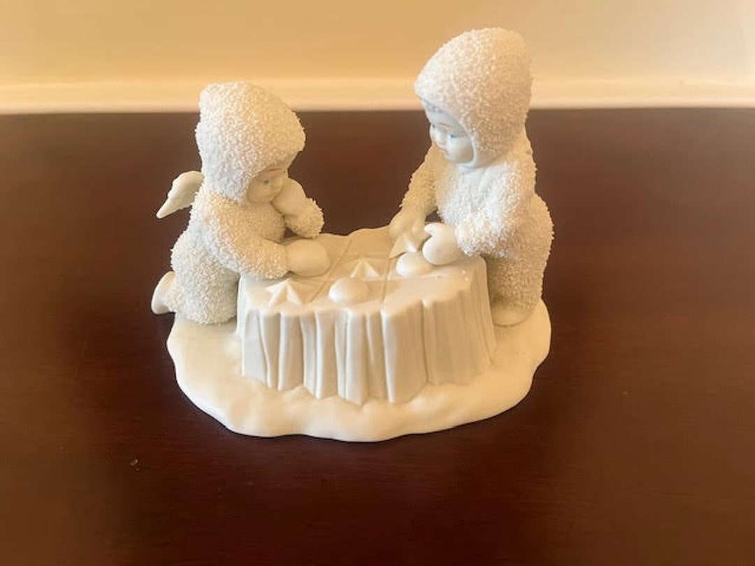 Vintage Department 56 Snowbabies "stars in a Row Tic Tac Toe" - Etsy