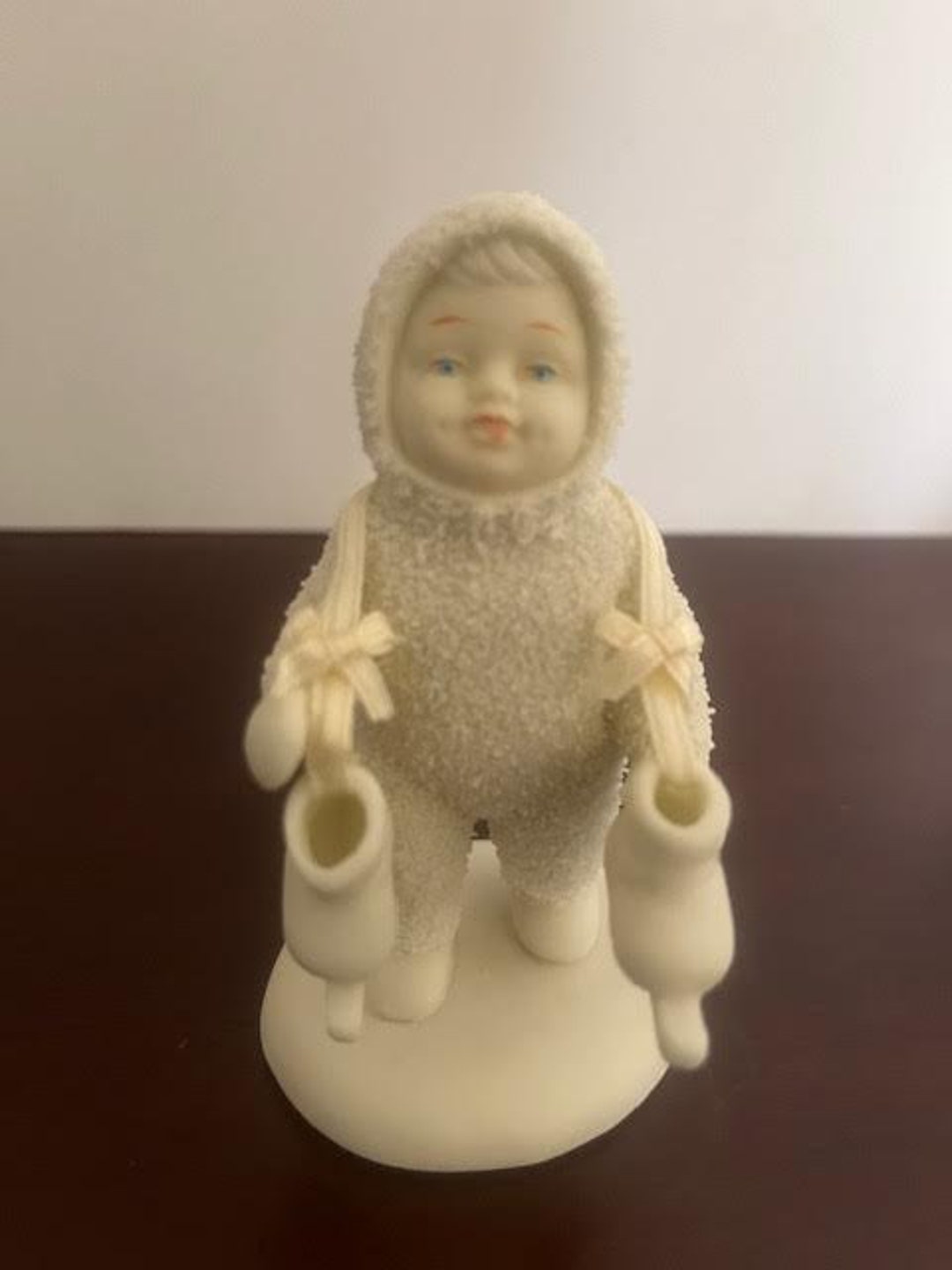 Snowbaby With Ice Skates "let's Go Iceskating" Figurine - Etsy
