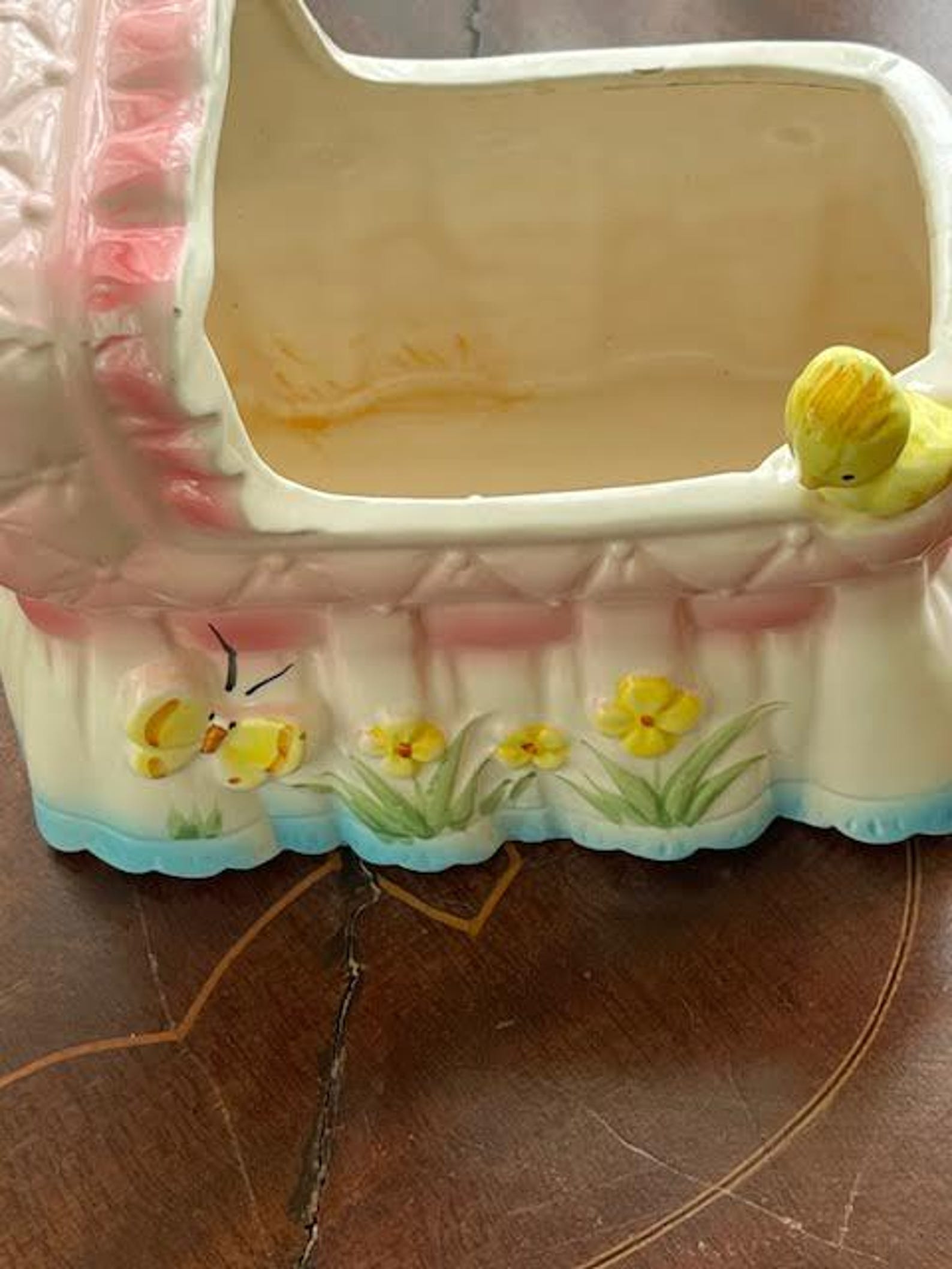 Vintage 1970's Inarco Hand Painted Musical Baby Crib Planter - Etsy