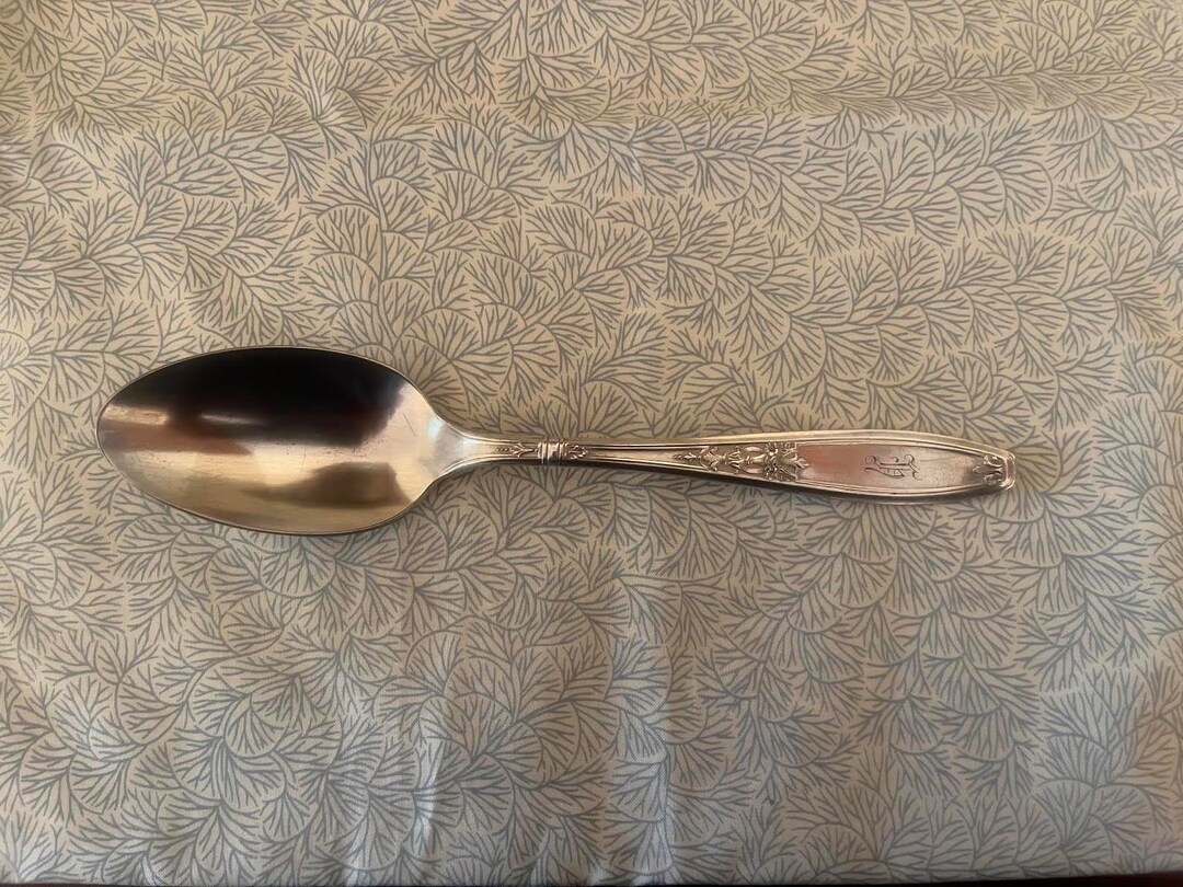 Monogrammed Rogers Brothers Pattern Silver Plated Serving Spoon - Etsy
