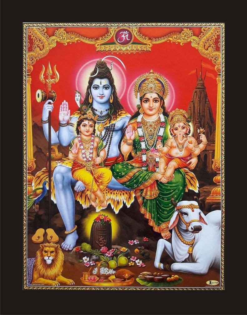 Shiv Family Photo Frame - Etsy