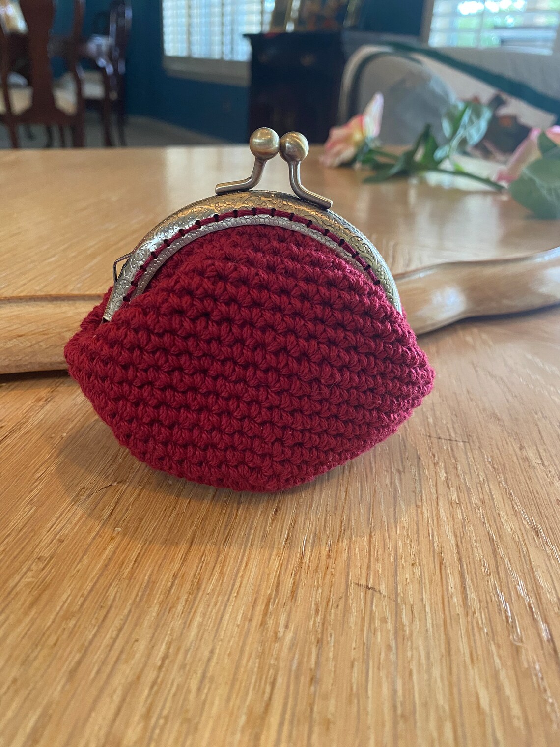 Crochet Coin Purse With Kiss Clasp - Etsy