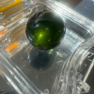 Authentic Moldavite Sphere Lovely Light Green Rare Color, Rare Size 17. ...