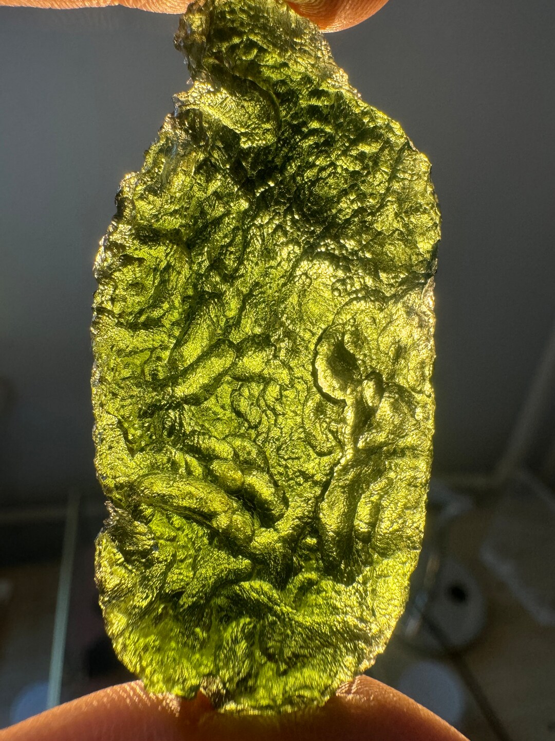 Moldavite Marouskovo Pole Poison Green 17.94 G the Color is Beautiful ...