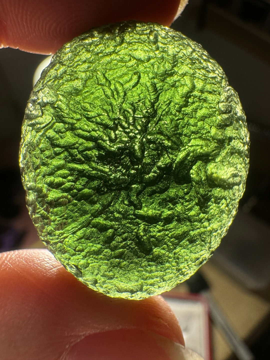 Moldavite Chlum 16.2grams Oval Shape Green Perfect Condition ...