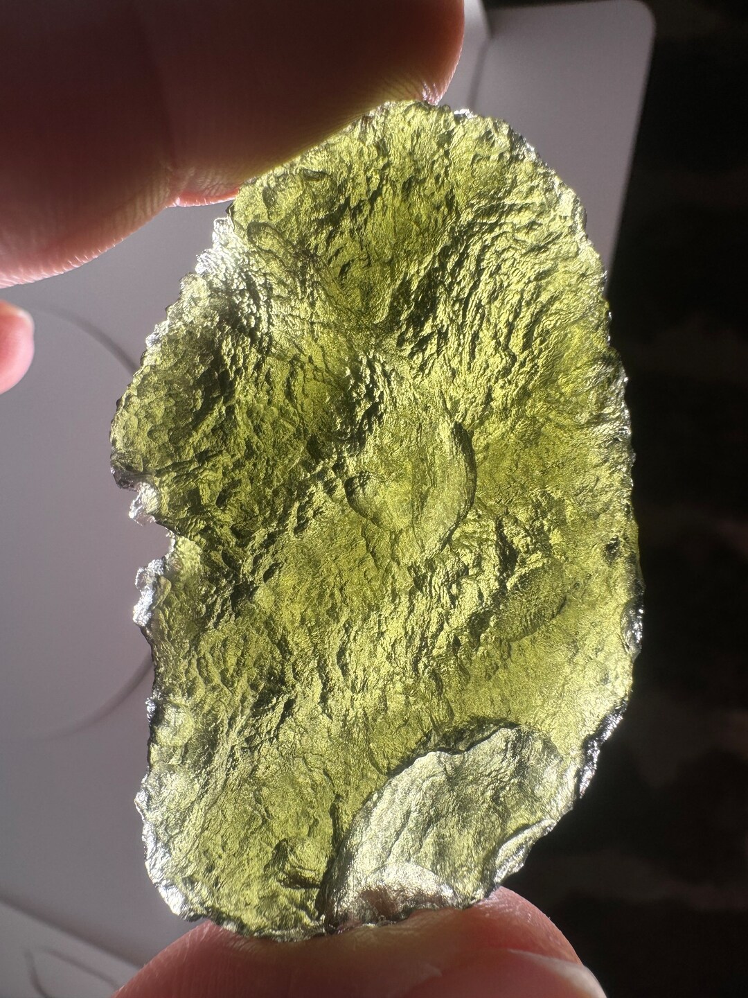 Moldavite Beautiful Green Color 21,5 Grams Chlum Talisman - Etsy