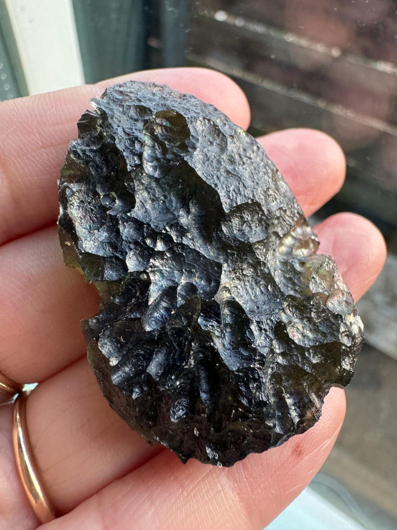 20.99 Moldavite Vrabče Krater • Large Raw Stone • Authentic Czech ...