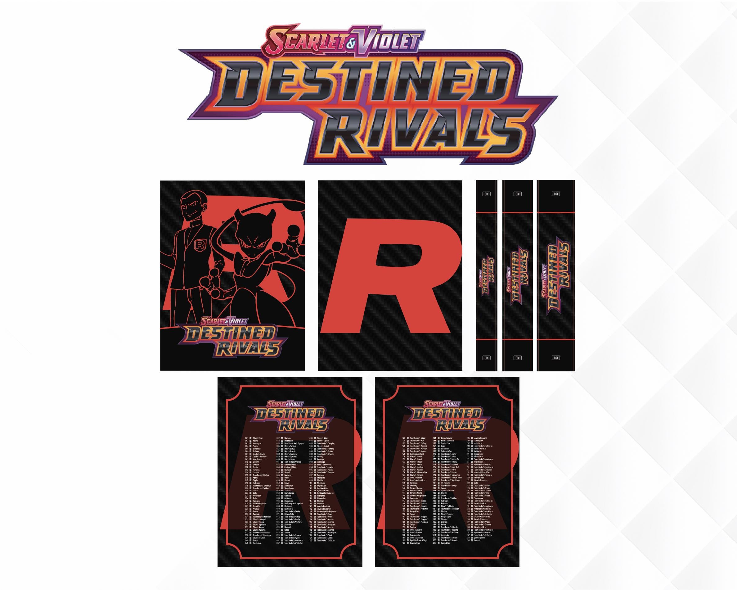 Scarlet & Violet | Destined Rivals - Binder Label Collection - Cover ...