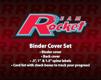 Base Set | PKMN Base Set - Binder Label Set - Cover, Back Cover, Spine ...