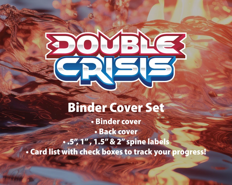 XY | Double Crisis - Binder Label Collection - Cover, Back Cover, Spine ...