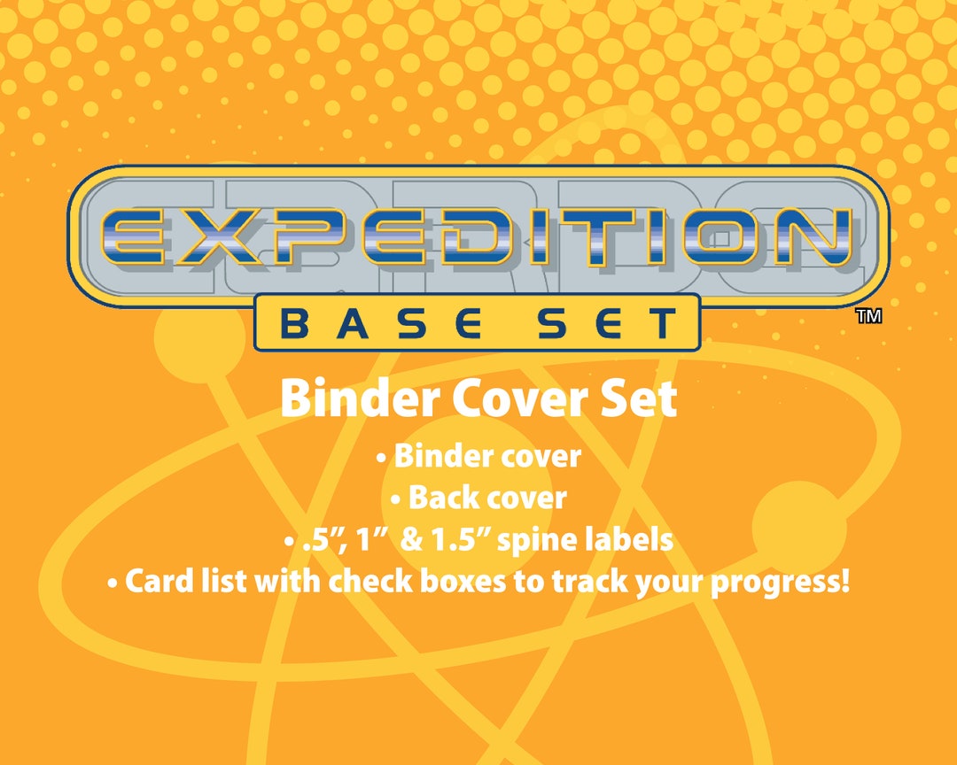 E-card | Expedition - Binder Label Collection - Cover, Back Cover ...