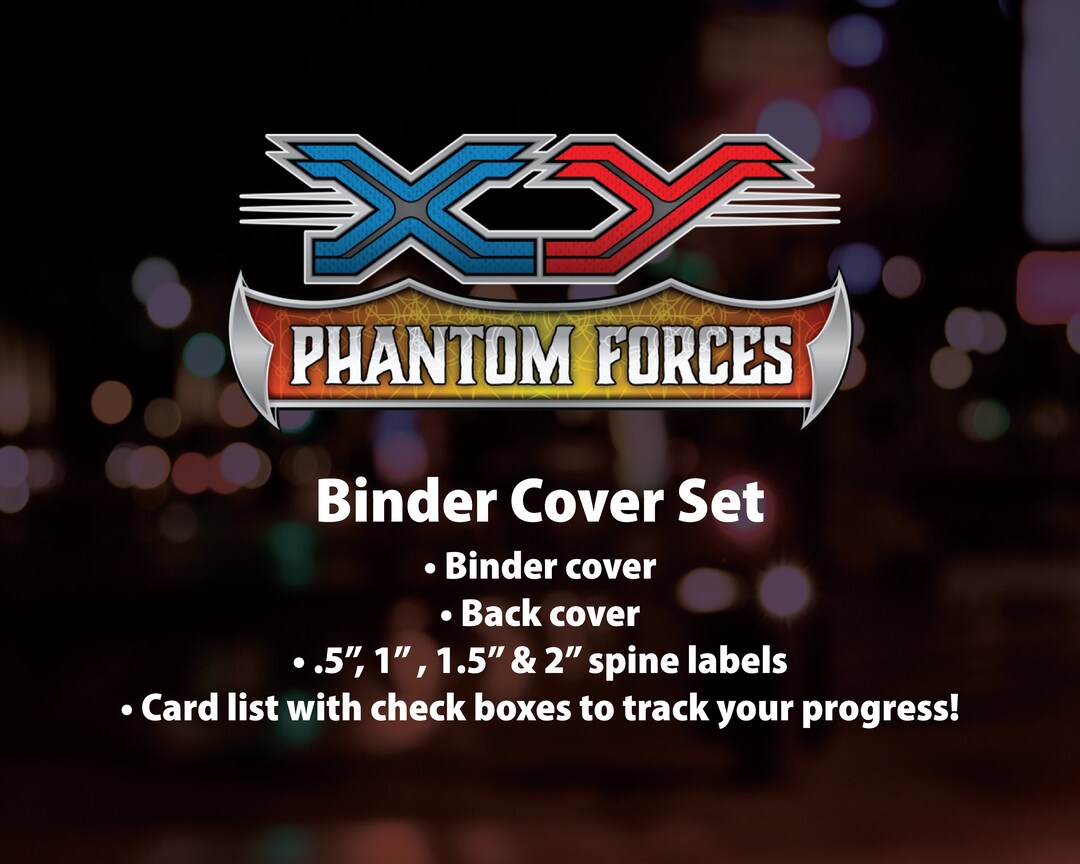 XY | Phantom Forces - Binder Label Collection - Cover, Back Cover ...