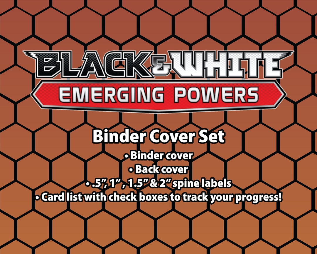 Black & White | Emerging Powers - Binder Label Set - Cover, Back Cover ...