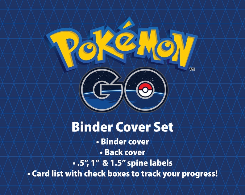 Sword & Shield | Pokemon Go - Binder Label Collection - Cover, Back ...