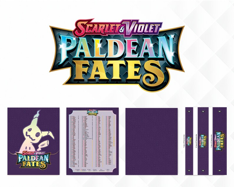 Scarlet & Violet | Paldean Fates - Binder Label Collection - Cover ...