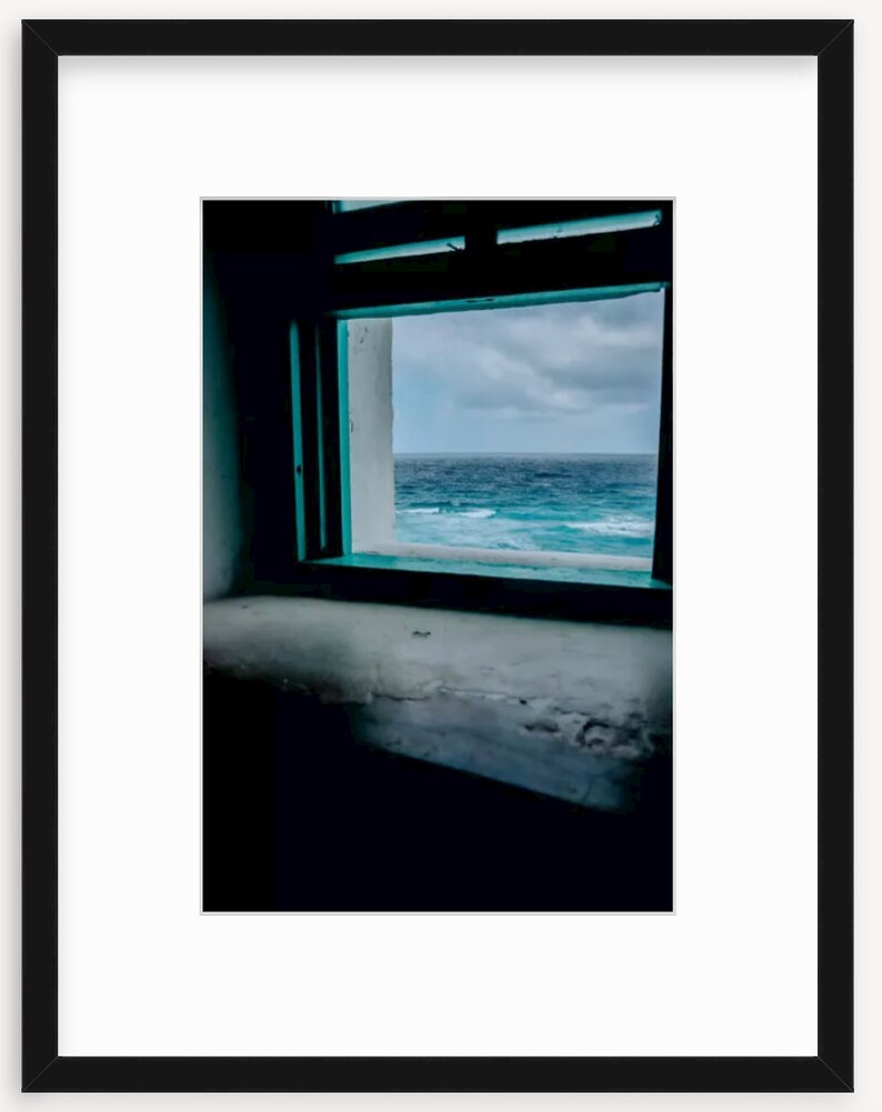 Ocean Through the Lighthouse Window, Punta Sur, Cozumel, Mexico Digital ...