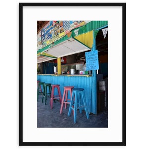 Colorful Food Stand, Isla Holbox, Mexico Digital Photography Print - Etsy
