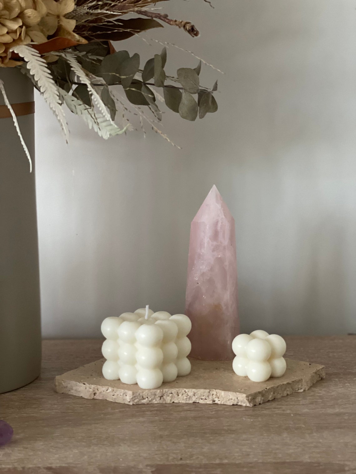 Bubble Candle Cube Bubble Pillar Candle Australian Candle - Etsy