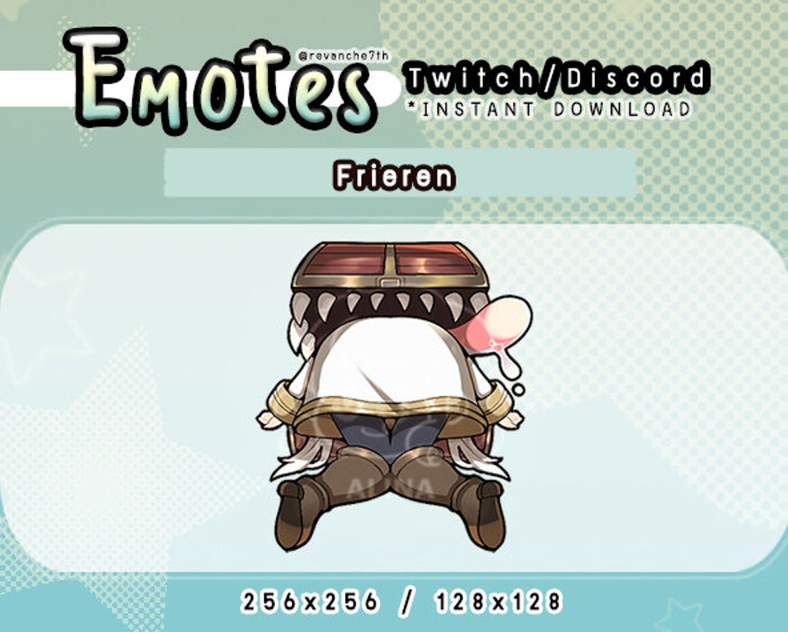 Frieren Mimic Meme Emotes P2U SET ( Twitch / Discord / Youtube ...