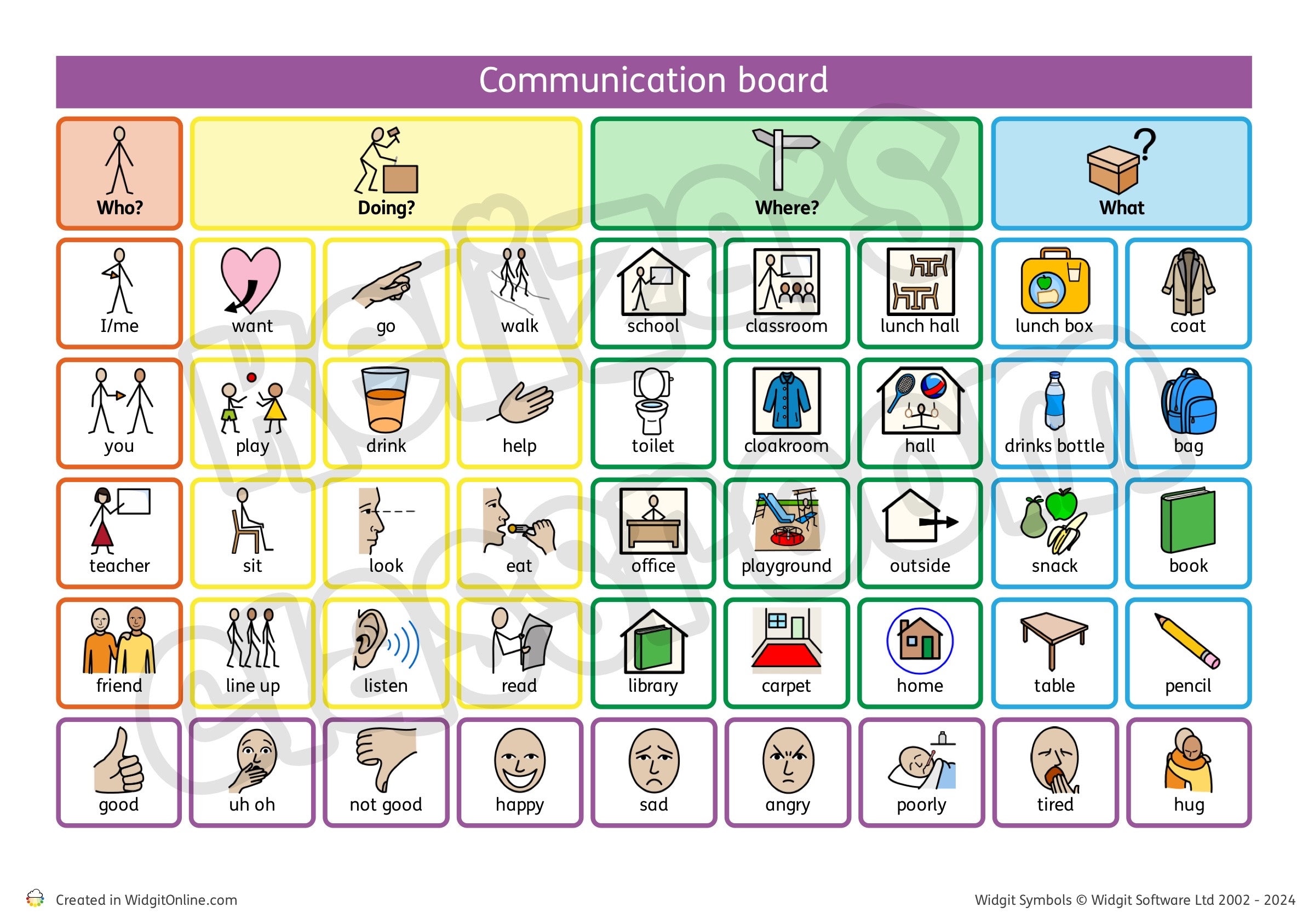 Communication Board - Etsy