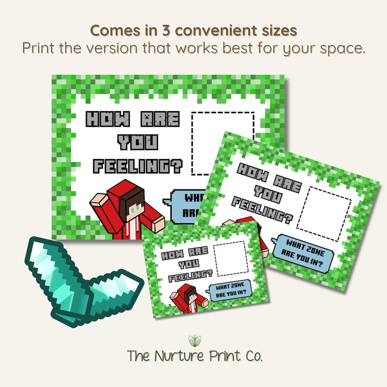 Minecraft Inspired Emotional Regulation Pack | Zones of Regulation ...
