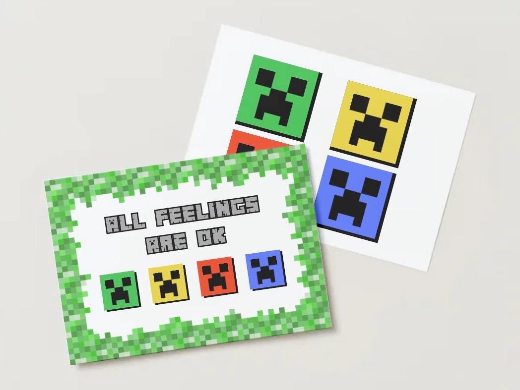 Minecraft Zones of Regulation - Etsy Australia