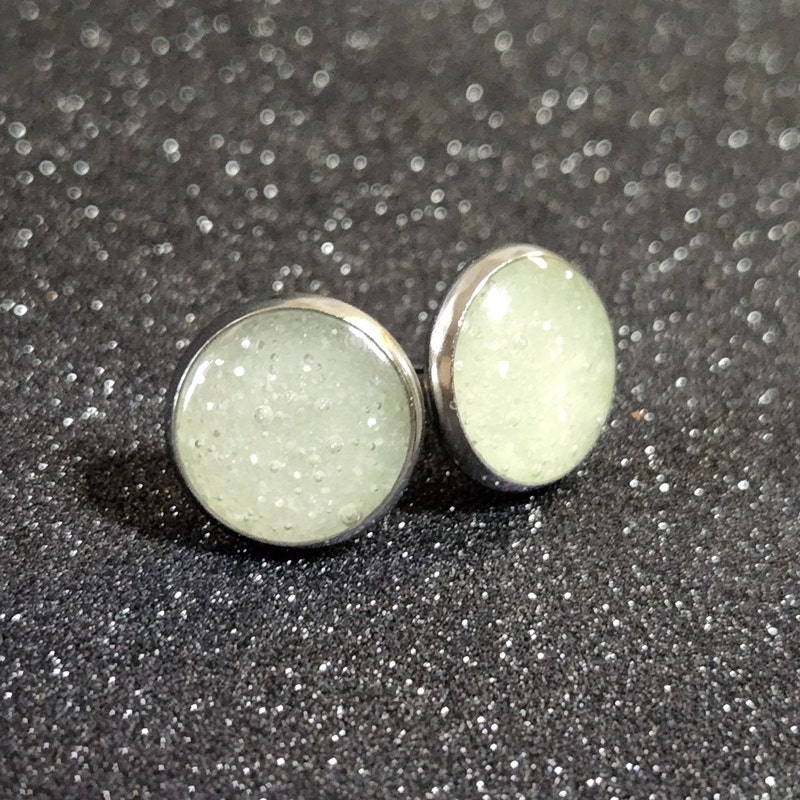 Resin Stud Earrings - Etsy