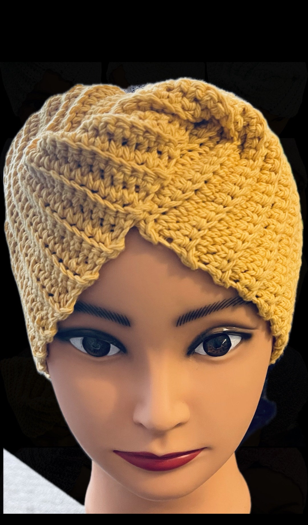 Mustard Yellow Twisted Crocheted Head Ear Warmers Holiday Gift ...