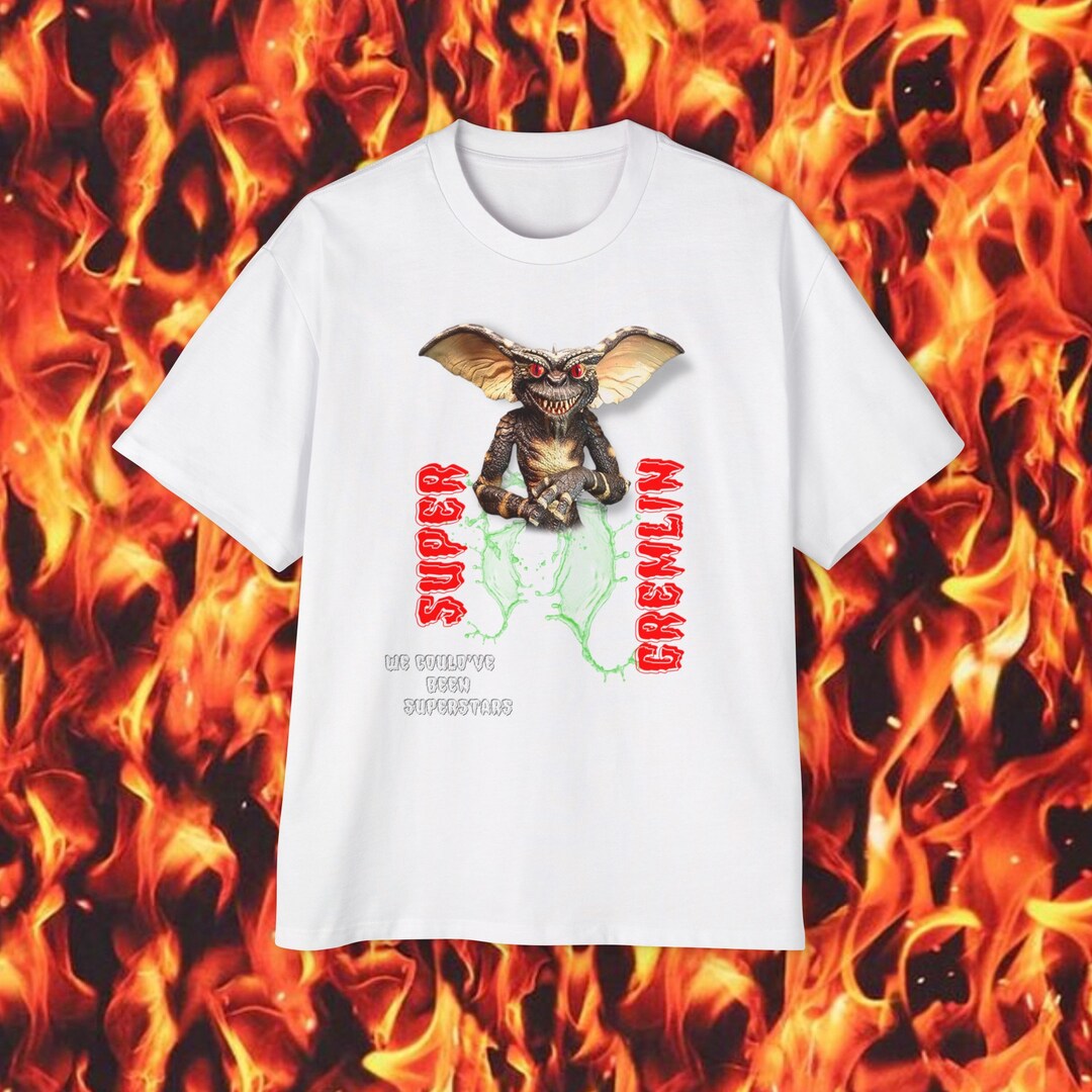 Men's Heavy Oversized Super Gremlin Tee - Etsy