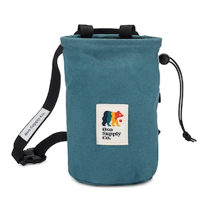 Waxed Canvas Chalk Bag With Zipper Pocket - Etsy