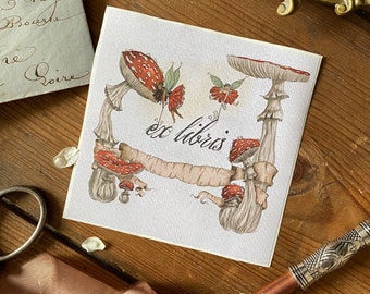 Ex Libris Bookplate Sticker - Etsy