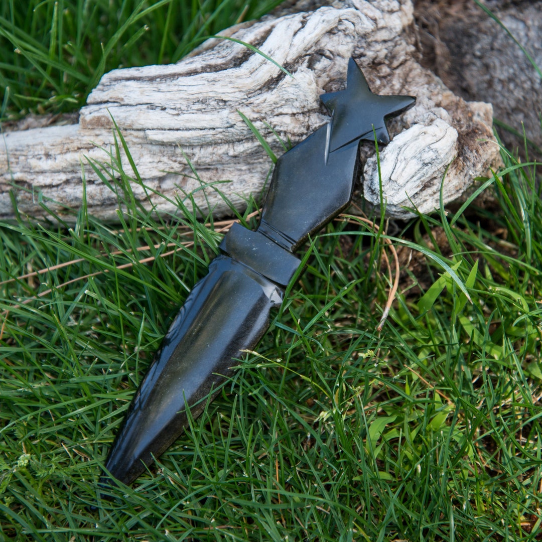 Gold Sheen Obsidian Ceremonial Knife - 7.1 Inches - Etsy