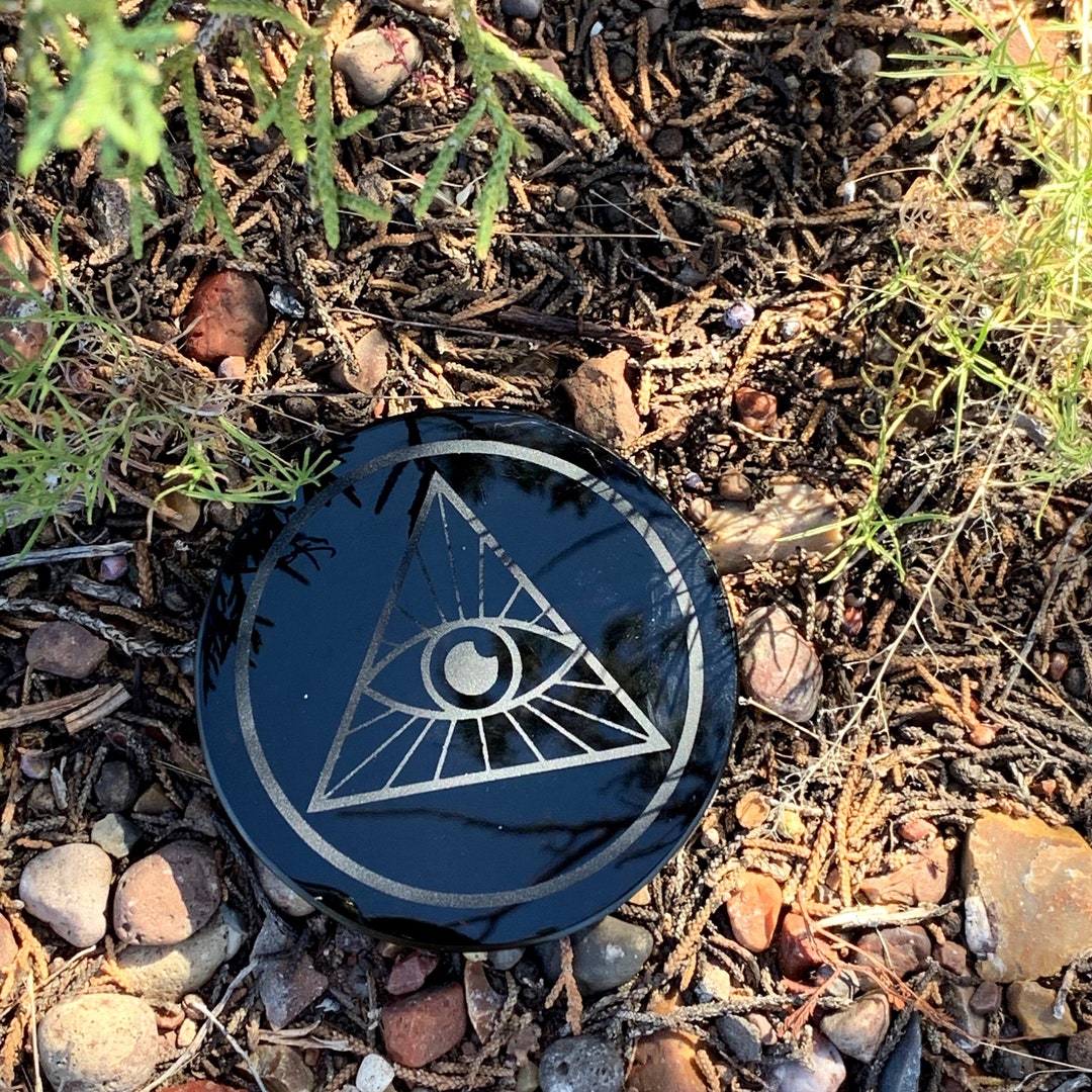 Black Obsidian Scrying Plate - 3.1 Inches - Etsy