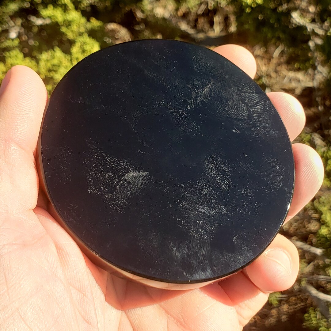 Gold Sheen Obsidian Scrying Plate - 3.2 Inches - Etsy