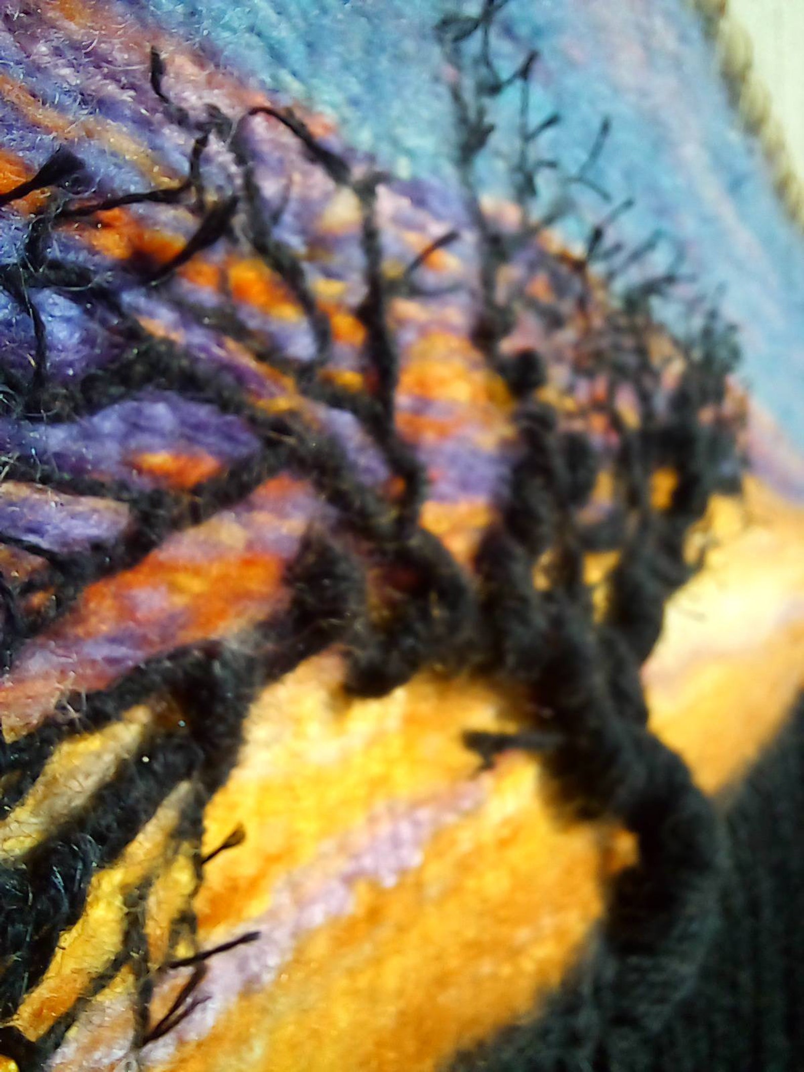 Woven Wall Hanging- SUNSET- Textile Wall Hanging-woven Tapestry-woven ...