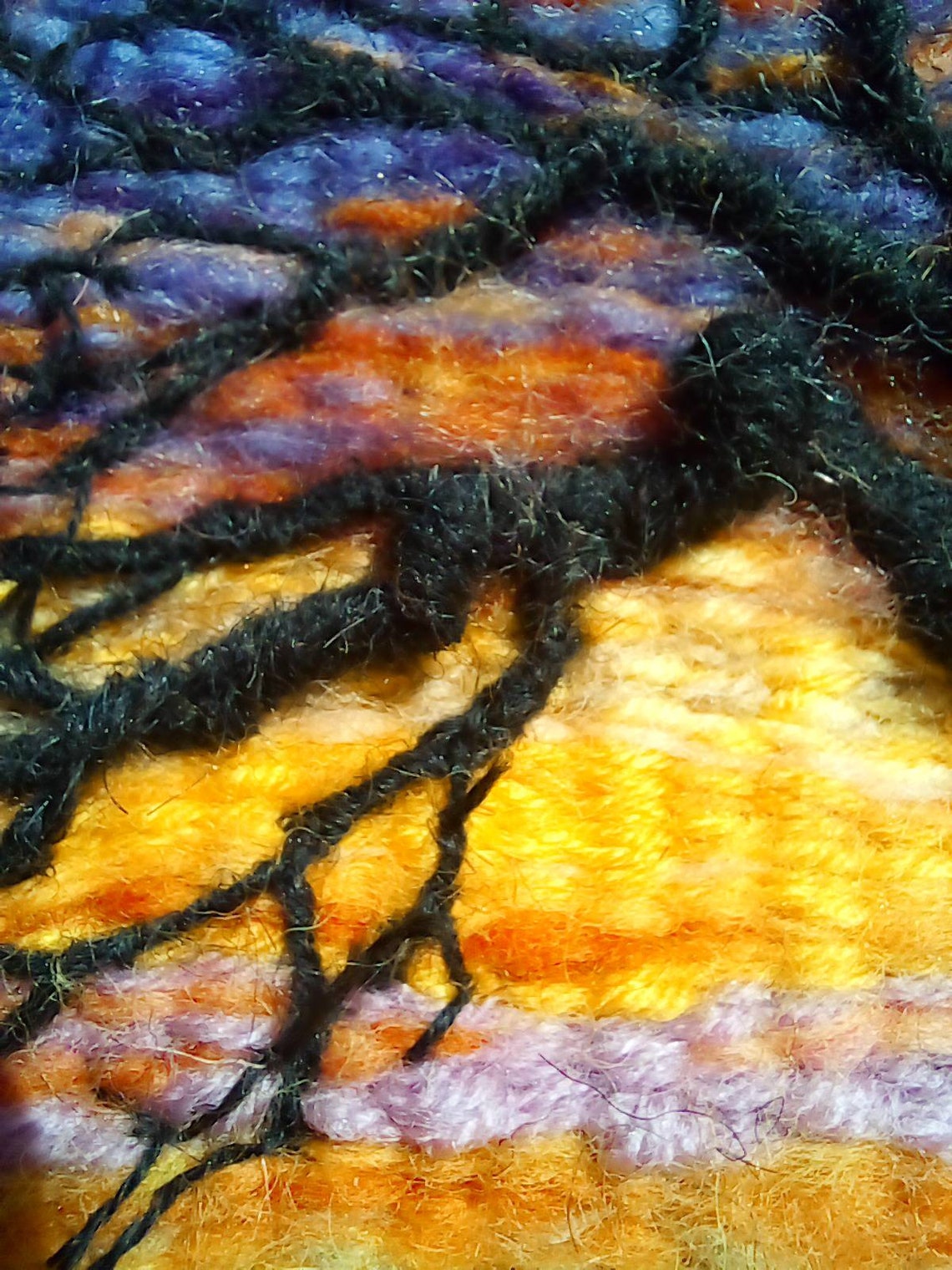 Woven Wall Hanging- SUNSET- Textile Wall Hanging-woven Tapestry-woven ...
