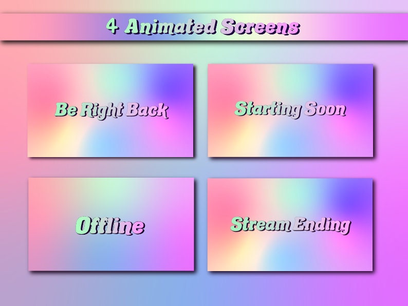 Animated Twitch Overlay Package / Animated Stream Overlay - Etsy