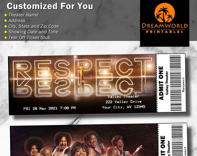 Printable Family Movie Night "respect" Tickets - Etsy