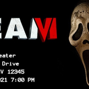 Printable Family Movie Night Scream VI Ticket - Etsy