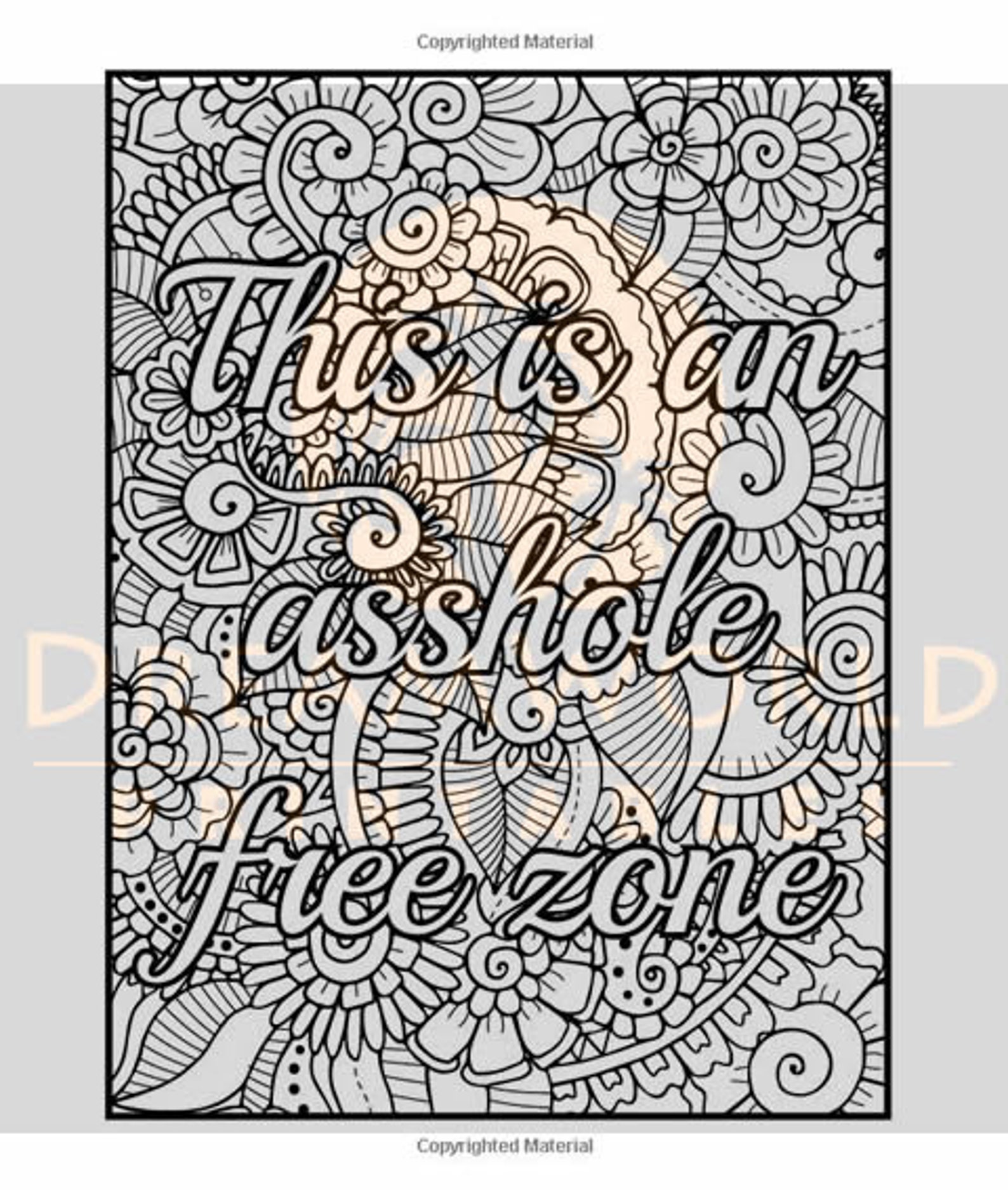 35 Adult Curse Word Printable Coloring Pages Digital Download - Etsy