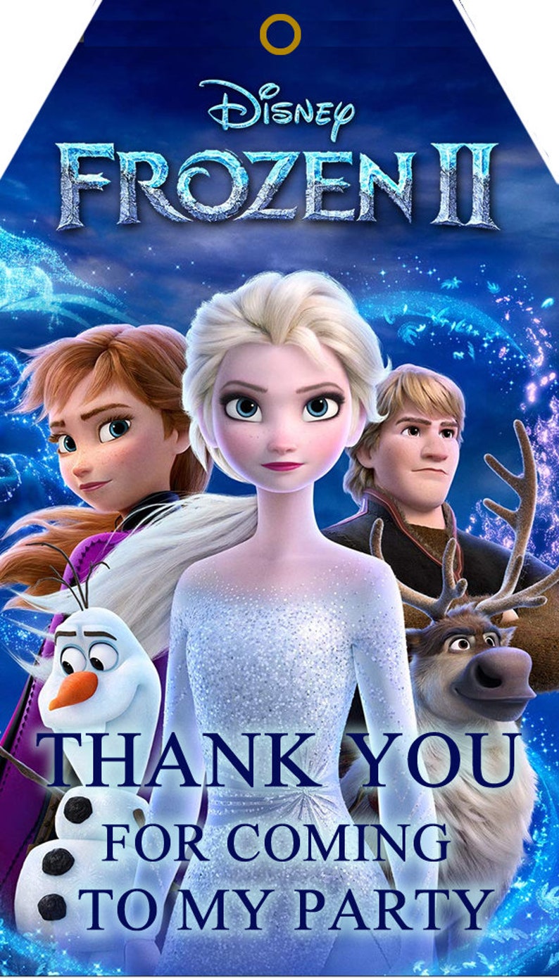 Frozen 2 Thank You Tag - Etsy