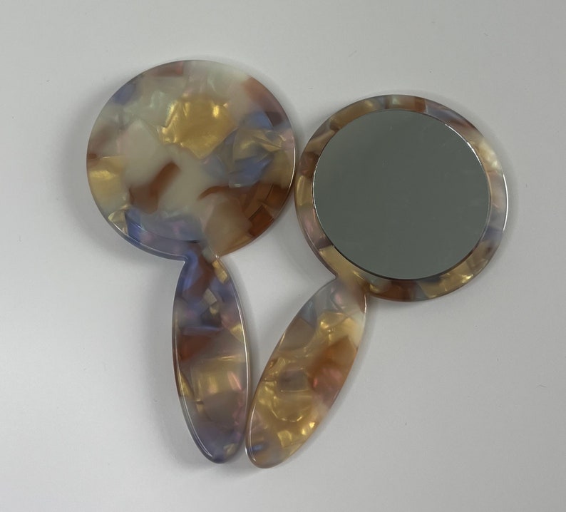 Personalised Small Marble Hand Mirror - Etsy