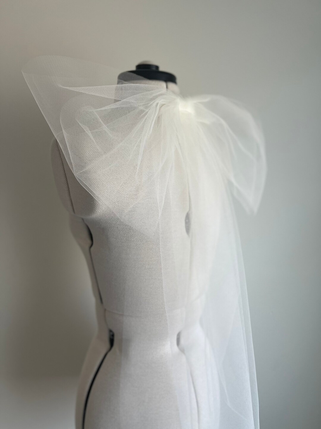 Hazel Bridal Bow Wedding Tulle Veil | | Veil | Bridal Veil | Wedding ...