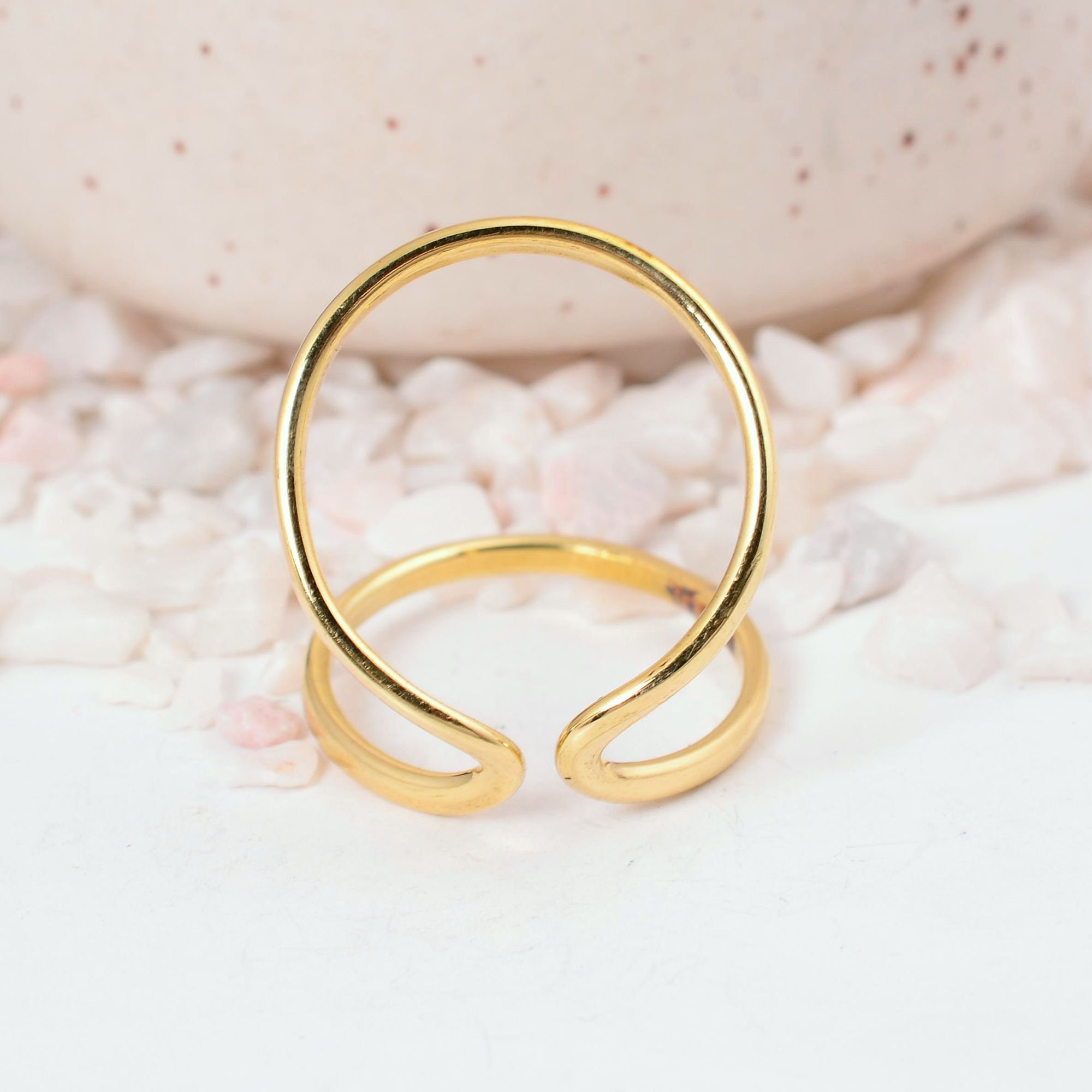 Adjustable ring Brass Ring Arthritis Rings Anxiety Relief | Etsy